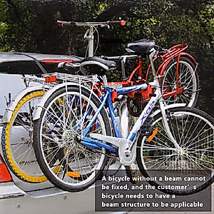 DYRABREST 44 lbs Bike Hitch Mount Rack Platform,Foldable Car Bike Carrier Rack Compatible,Suitable for Sedan Cars, Trucks, SUV and Minivans with Hitch Receiver