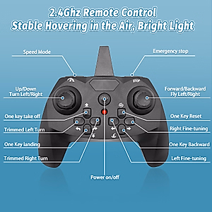 Leopmase V-22 RC Plane 4CH Remote Control Airplane, with Altitude Hold High & Low Speed and LED Light Ready to Fly,Two Batteries Stunt Flying Toy for Beginners Adults Kids