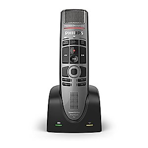 Philips SpeechMike Premium Air Wireless Dictation USB Microphone, Push-Button