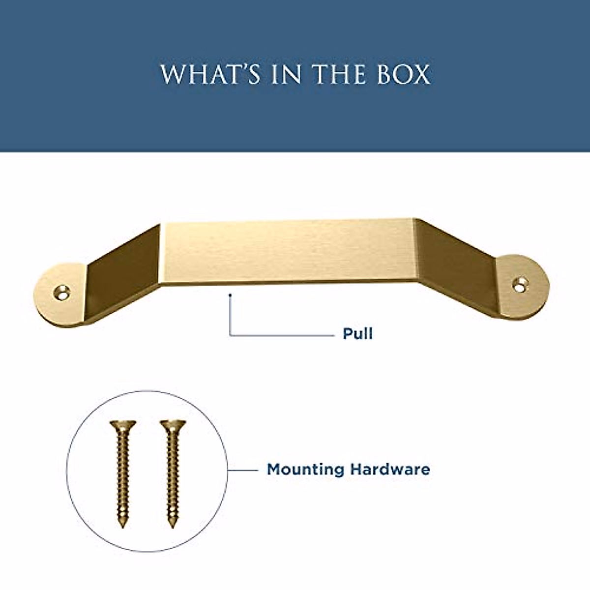 National Hardware N700-109 Interior Sliding Barn Door Hardware Charleston Pull, 10-Inches, Easy to Install, Brushed Gold