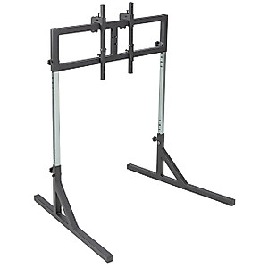 SimFab Single TV Floor Stand for Racing and Flight Simulators Model HD | TV Set Mount Bracket Style 40, 42, 47, 49, 55, 65 TVs (Single TV Stand, Heavy Duty Mount Bracket)