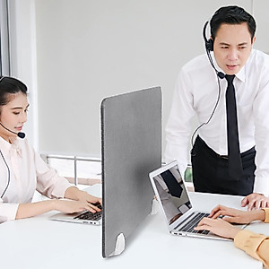 6 Packs Desk Divider Privacy Panel 20 x 24 Inch Acoustic Freestanding Desktop Partition Desk Dividers for Office Student Test Dividers Sound Proof Dividers Reducing Noise Visual Distractions (Gray)