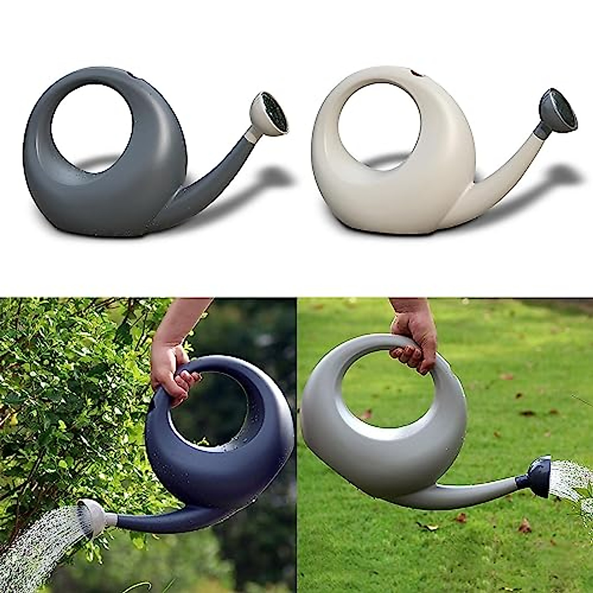 4L Home Gardening Household Bottle Nozzle Watering Kettle Container Adjustable Plant Flower Pot Sprinklers Self Watering Pots for Outdoor Plant Large Indoor Plastic with Lid Watering Can