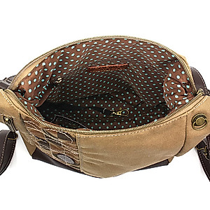 CHALA Retro Convertible Purse - Metal Feather - Olive