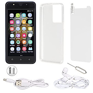 Unlocked Cell Phones, Smartphone 5.0 Inch Full Screen Unlocked Smartphones, 1GB 4GB, Ultra Lightweight, Dual Card Slots, Dual SIM Phones, 4900mAh, Face Unlock,No GPS and Gravity Sensing(US)