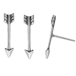 Boma Jewelry Sterling Silver Arrow Stud Earrings