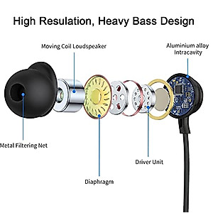 USB C Headphones for iPhone 15 Pro Max USB Type C Wired Earbuds Noise Canceling in-Ear Headset with Microphone for iPad Pro Samsung Galaxy S23 S22 Ultra S21 FE Z Flip 4 Pixel 5 4a 3a Oneplus, 2 Pack