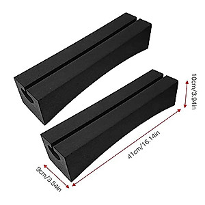 Jadeshay Car Roof Rack Pads for Surfboards, Kayaks and SUPs, Universal Soft Lightweight & Durable PE Car Top Crossbars, Easy to Install Portable Roof Racks