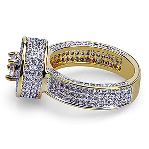 Moca Jewelry Iced Out Personalized Fashion Ring 18K Gold Plated Bling CZ Simulated Diamond Hip Hop Ring for Women (7)