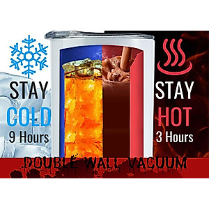 Onebttl True Crime Gifts for Women, Crime Scene Merchandise Cups, Mugs for Crime Show Lovers, 20Oz Stainless Steel Travel Tumbler, White, Inspire