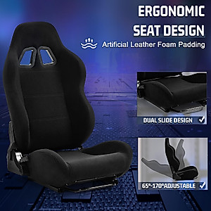 Marada Stable Racing Simulator cockpit with black seats, suitable for Fanatec Moza Thrustmaster Logitech, adjustable in three directions, electronic devices not included