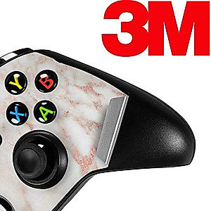 Skinit Decal Gaming Skin Compatible with Xbox One S Controller - Originally Designed Rose Gold Marble Design