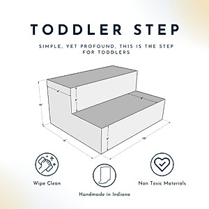 Foamnasium Toddler Step, Indoor Foam Playset, Soft Toddler and Active Kids Play Foam Step for Crawling, Climbing, Sliding and Jumping, Made in the US, Green