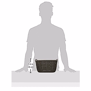 Curver Basket Knit rectangular 8L in brown, 30 x 22.5 x 17 cm