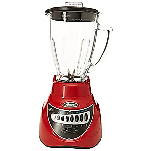 Oster BLSTEG7805R Glass Jar Blender, 220 Volts (Not for USA), 12 Speed 6-Cup, Red