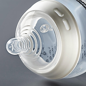 Tommee Tippee Natural Start Baby Bottle Nipples, Fast Flow, 6+ Months, Breast-Like for a Natural Latch, Anti-colic Valve, Soft Silicone, Pack of 6