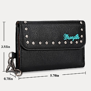 Wrangler Wallet for Women Slim Trifold Credit Card Cases & Money Organizers
