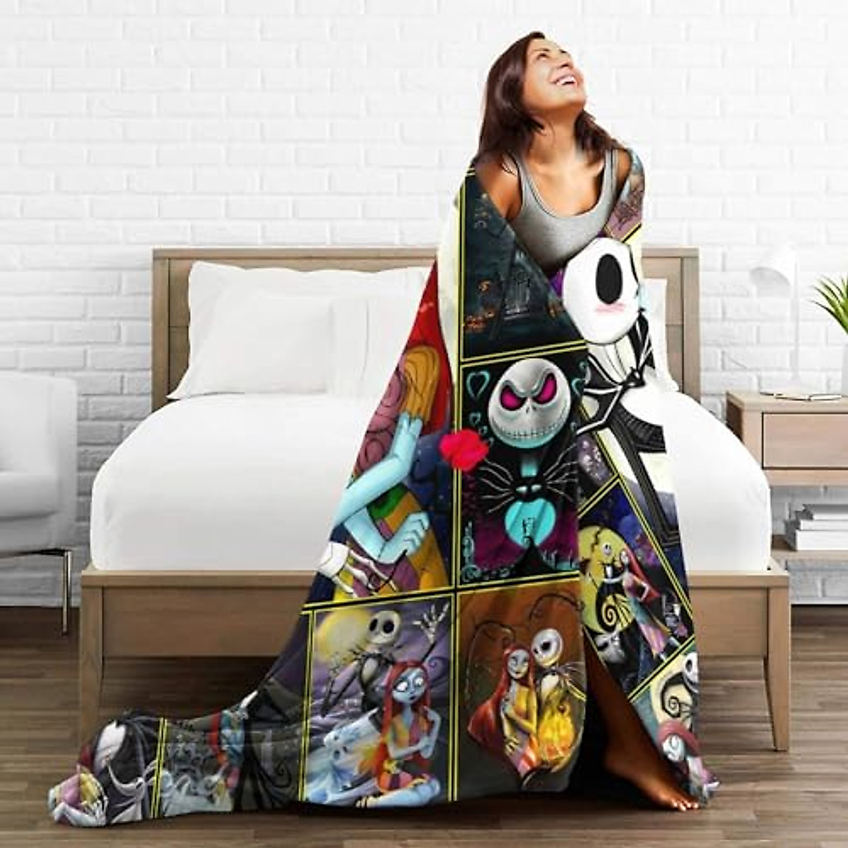 Ultra Soft Throw Blanket Flannel Fleece Warm Blanket for Living Room Bedroom Fit Adult Kids 50"x40"