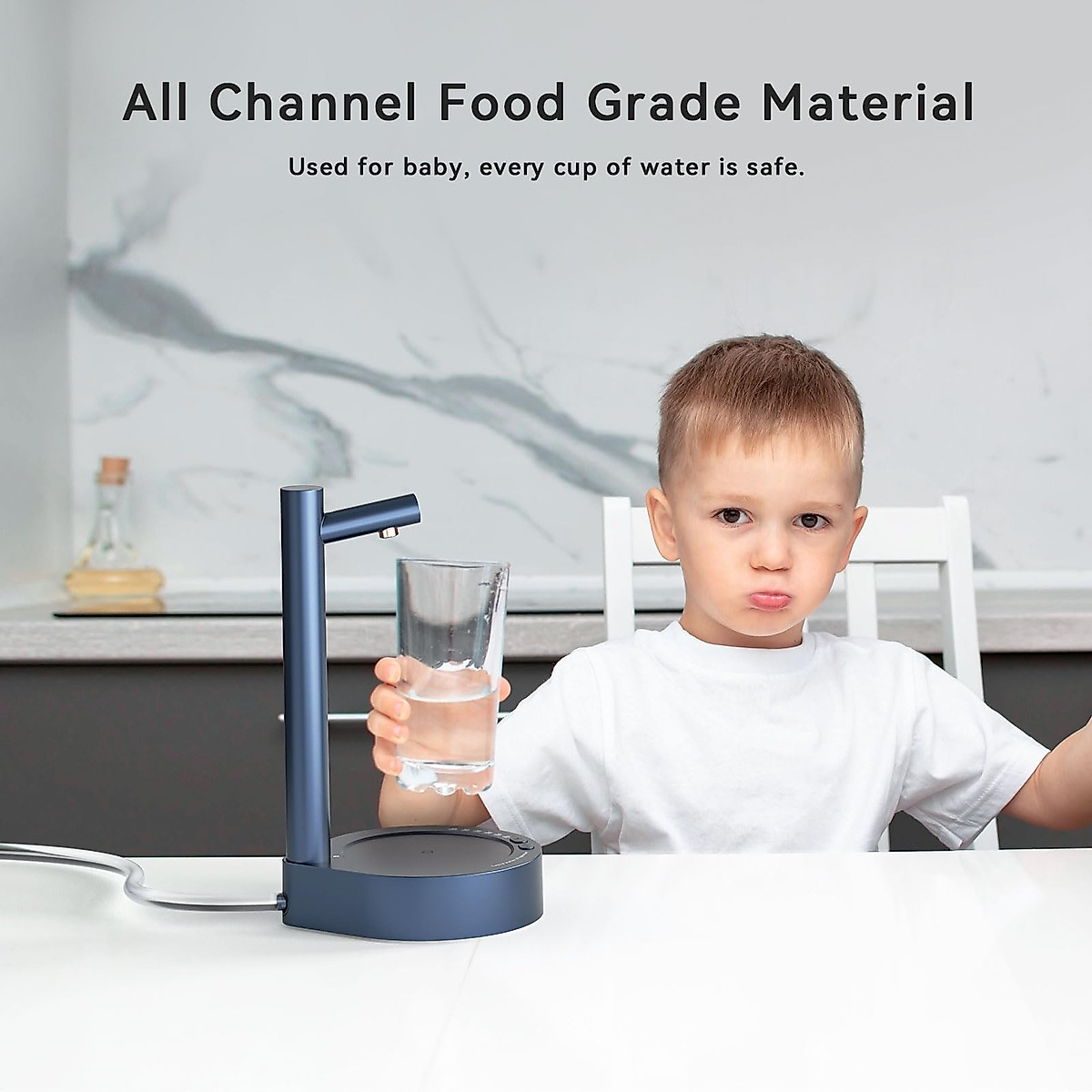 【Upgraded】 Morsatie Water Dispenser for 3 Gallon & Universal Bottles, Automatic Drinking Water Dispenser Green MSWD-Green-HB6