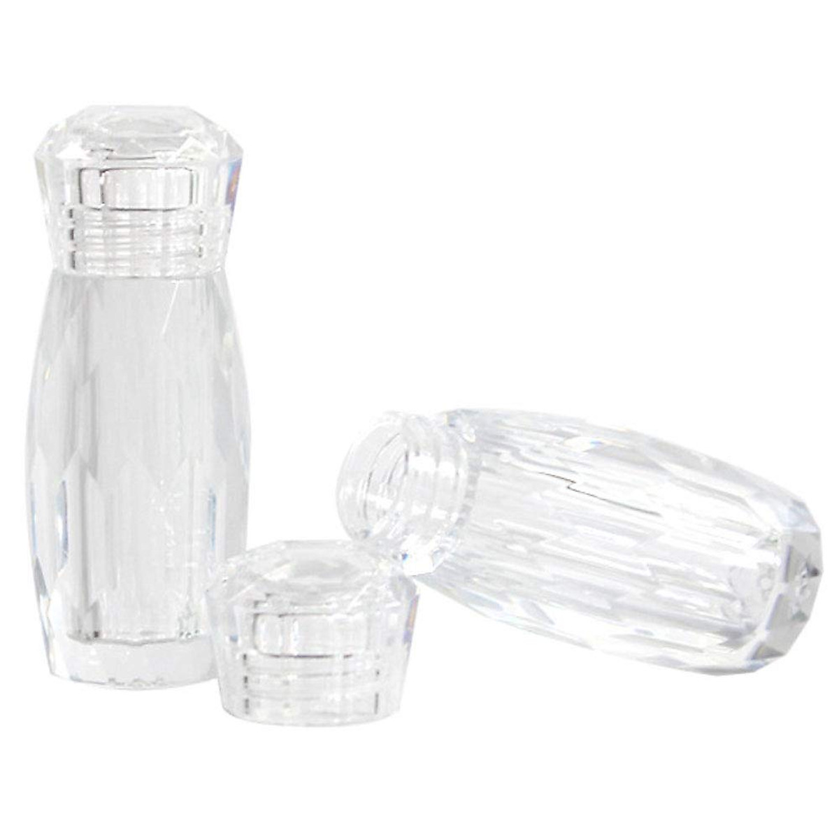 6 Pcs 5ml Clear Acrylic Nail Crystals Bottles Empty Refillable Micro Rhinestones Pixie Beads Bottle Containers for Nail Powder, Glass Caviar Beads, Facial Cream