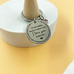 ZYALTFDC Nana Gifts from Grandkids Mother's Day Gifts Keychain Gift for Nana from Grandchildren Keyrings Gifts for Grandma Christmas Birthday Gifts for Nana I Love You Gifts for Her Grandmother