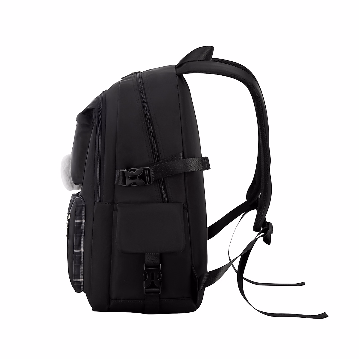 Acmebon Girl Roomy Fashion Laptop Backpack Casual Daily Backpack for Women Black