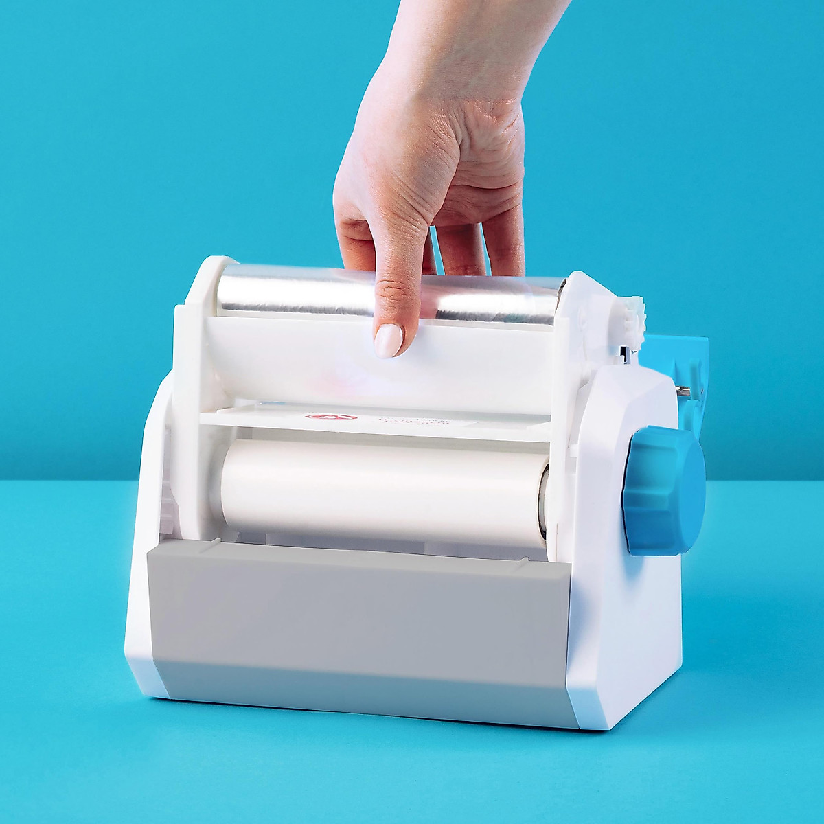 Xyron Create-a-Sticker, 5" Sticker and Label Maker Machine for Small Business and DIY Crafts, Includes Permanent Adhesive, Pre-Loaded (0501-05-10A), 9.055" x 5.709" x 5.906"