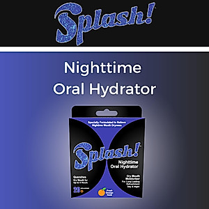 Splash - Oral Hydrator, Orange Refreshment and Relief of Dry Mouth Symptoms. Moisturizes and Refreshes for up to 4 Hours (20 Count)
