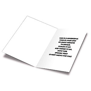 Happy Sweet 16 Birthday Card | Made in America | Eco-Friendly | Thick Card Stock with Premium Envelope 5in x 7.75in | Packaged in Protective Mailer | Prime Greetings