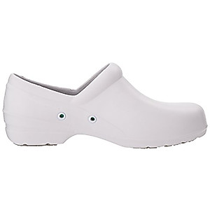Easy Works Women's Kris Health Care Professional Shoe, White, 8