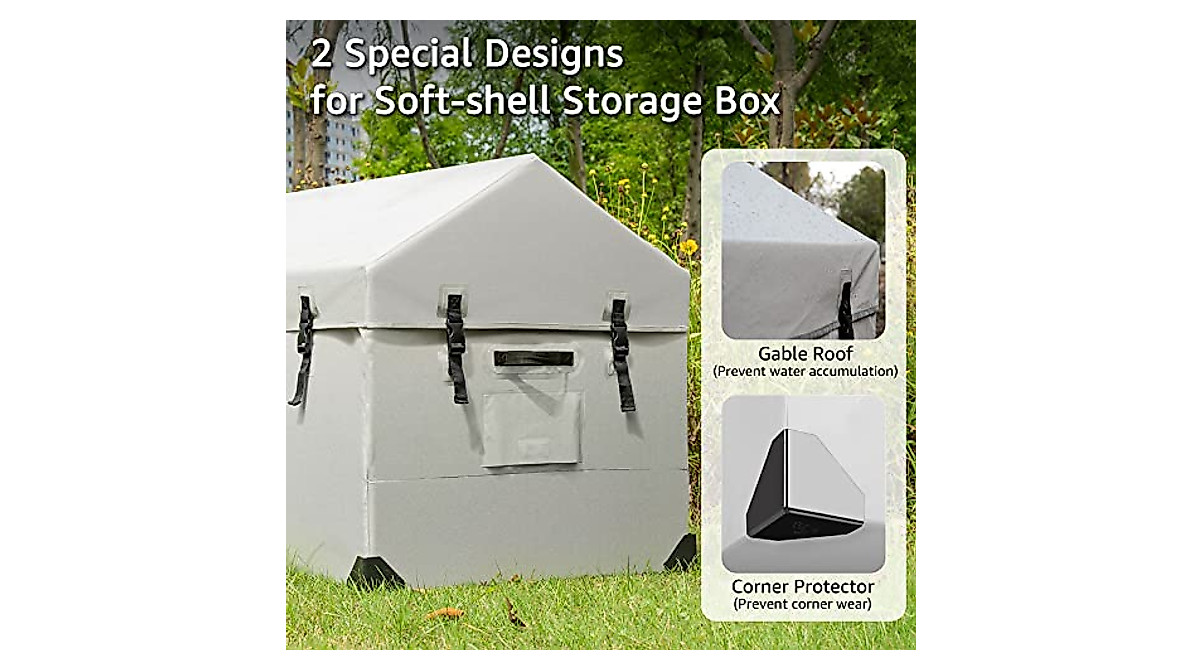 Outdoor Waterproof Storage Box 174 Gallon by SELIMON