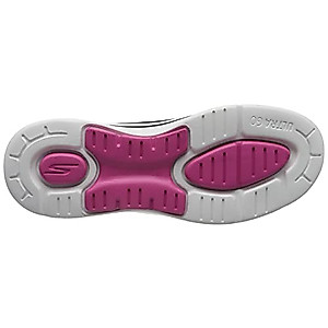 Skechers Woman Go Walk Arch Fit-Wild Energy 124867 Black/Hot Pink US Size 10.