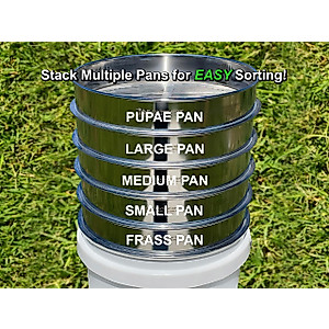 Mealworm Farming Solutions MFS' Lightning Sifter Frass Sifting Pan (D-11)