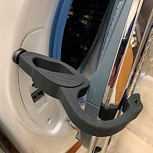 Swan Front Load Washer Door Prop - Soft Flexible Silicone with Attachment Magnet (White)