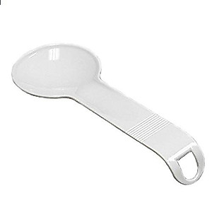 2 Spoon Rest Kitchen Utensils Home Decor Tools Spatula Holder Plastic White 12"