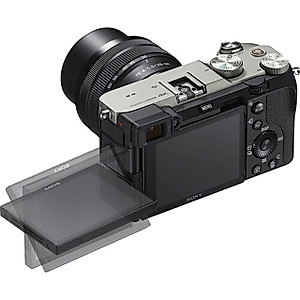 Sony a7C (Silver) Mirrorless Camera with 28-60mm Lens ILCE7CL/S, 128GB Memory.43 Wide & 2X Lenses, Case. Tripod, Filters, Hood, Grip,Spare Battery & Charger, Software Kit -Deluxe Bundle