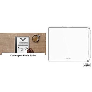 Kindle Scribe Basic Pen Bundle. Includes Kindle Scribe (32 GB), Premium Pen, & Made for Amazon Clear Case