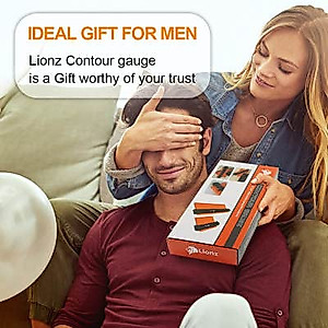 Lionz Super Gauge Shape and Outline Tool - 2 Wide Contour Gauge 10" And 5" For Copying Angles and Odd Shapes. Gifts for Men, Handyman, DIY, Woodwork, and Construction.
