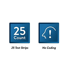 Relion Premier Test Strips 25 Count | Blood Glucose Test Strips | Test Strips for Diabetes | Blood Sugar Test Strips | Diabetic Test Strips | Reli on Premier Blood Glucose Test Strips