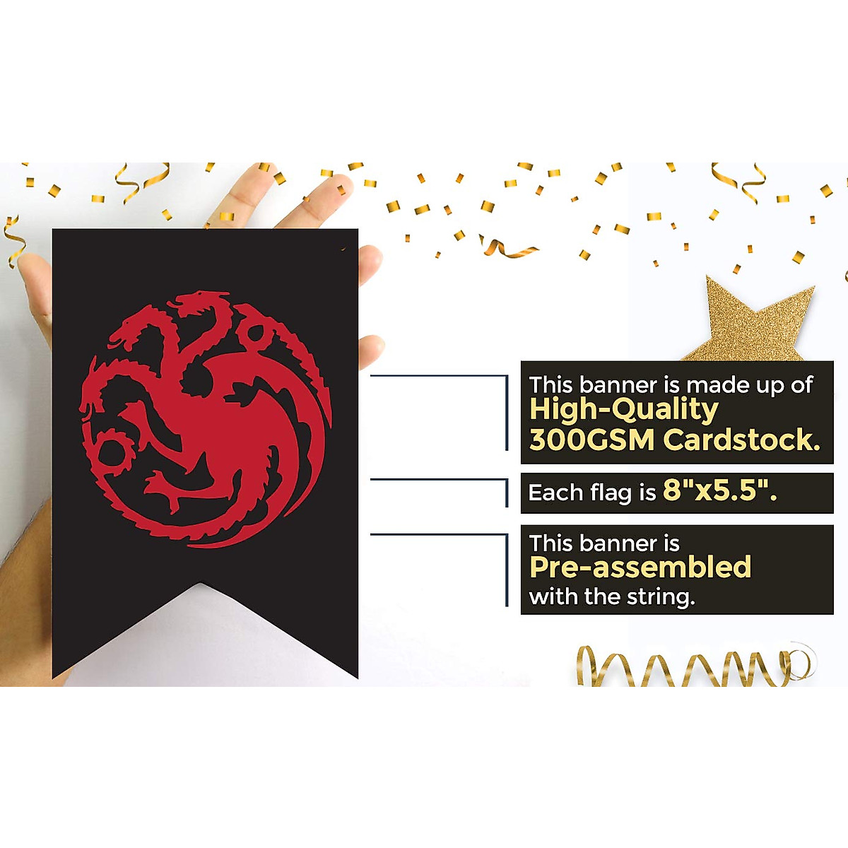 Ideas from Boston-Game of throne Banner, Winter is coming here game of thrones party decorations, Wedding is coming marriage cutouts, GOT banners and flags