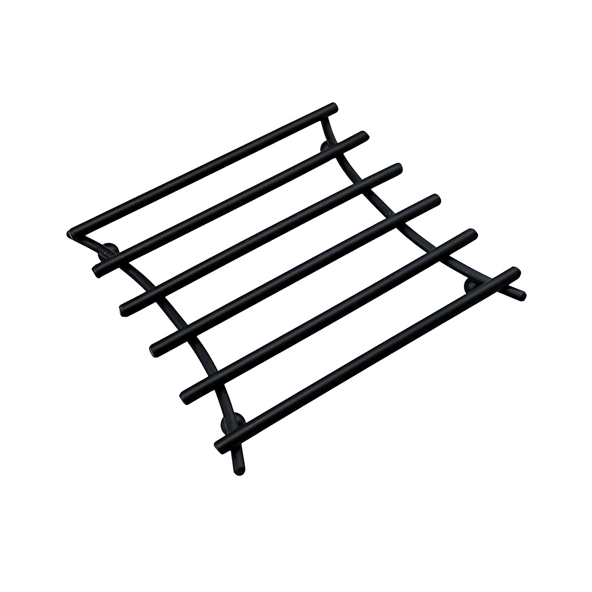 Dependable Industries Modern Sleek Euro Square Heavy Weight Steel Black Decorative Design Kitchen Trivet Protect Tables and Countertops from Hot Pots Trays and Pans