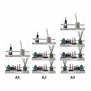 Goosacyon Window Plant Shelf Indoor Transparent Hanging Planter Shelf Displays Storage Rack Acrylic Window Shelves for Living Room Bedroom Bathroom Kitchen (210506SH01-1-10572-1910001901)