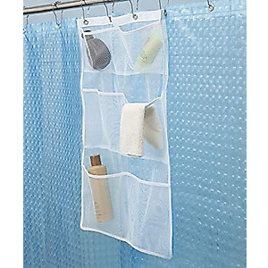 Kenney 6-Pocket Hanging Mesh Shower Organization Caddy, White