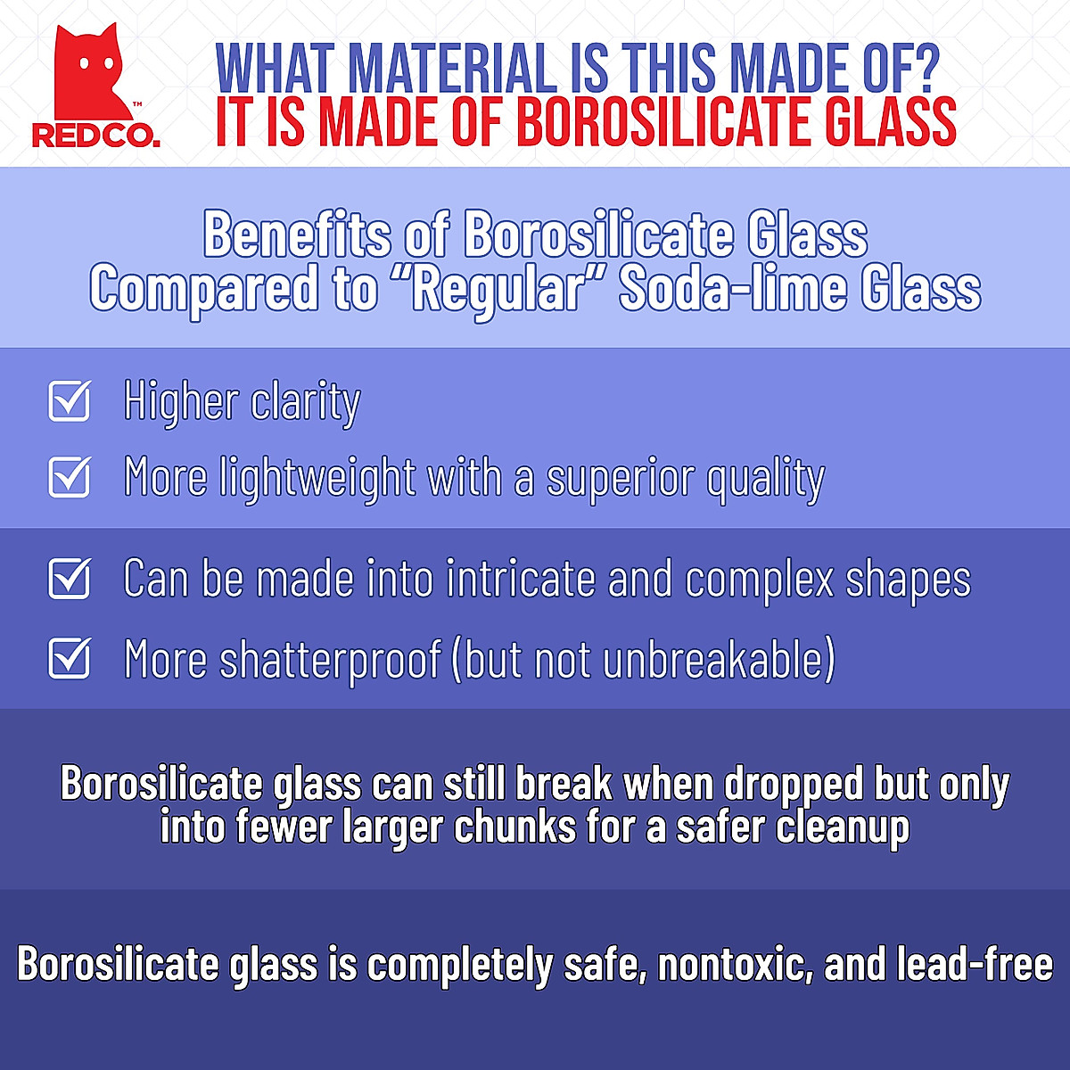 Red Co. 8" Glass Christmas Tree Tabletop Display Decoration with Assorted Glass Ornaments, Holiday Season Decor, Set of 3