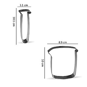 Science Chemistry Cookie Cutter Set - 8 Piece - Stainless Steel