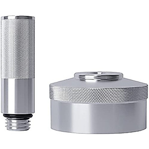 Silver Aluminum Extended Run Gas Cap, Mess Free Oil Change Funnel for Honda Generator EU1000i EU2000i EU3000i