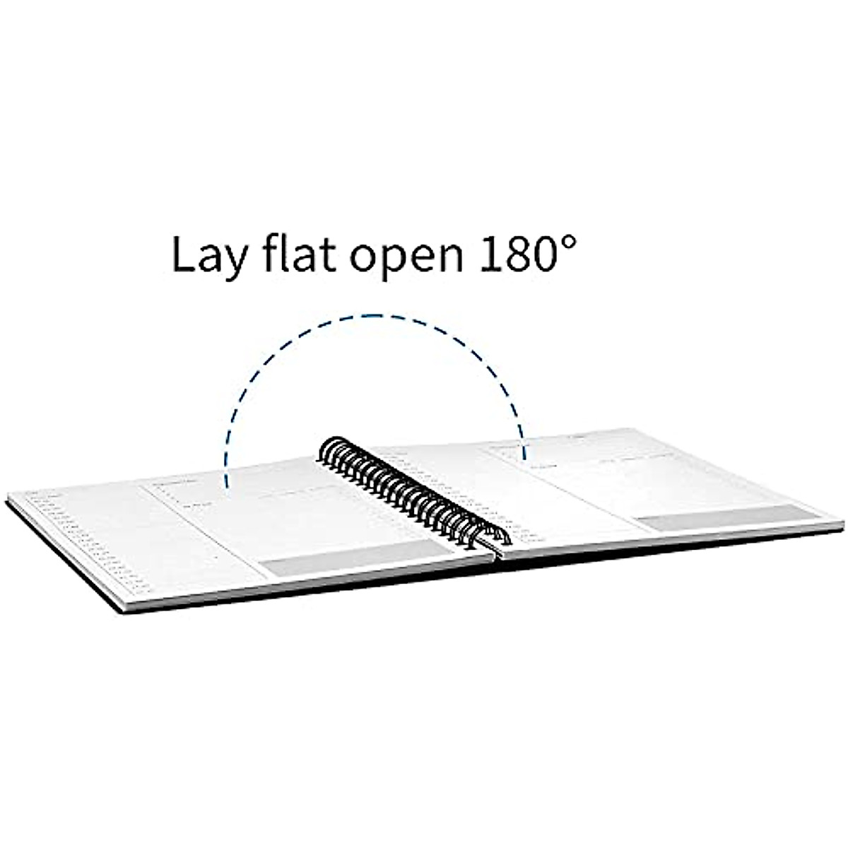 Undated Daily Planner, To Do List Notebook, Hourly Planner, Time Management Manual and Planner, Personal Organizers, 5.2"x7.5", 75 Sheets/150 Pages