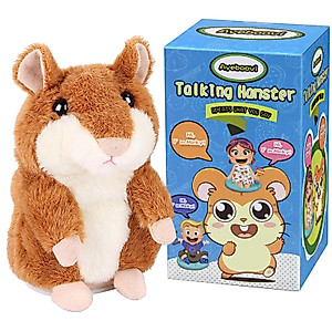 Ayeboovi Toddler Toys Talking Hamster Repeats What You Say Baby Toys Interactive Fun Toys Birthday Gift for Kids Stocking Stuffers for 3 4 5+ Year Old Girls Boys