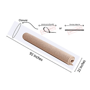 Wowfit Large Plastic Rug Storage Bag with Zip Tie, 4.5 Mil Heavy Duty Fits Rug up to 6'x9', Perfect for Moving, Packing and Shipping