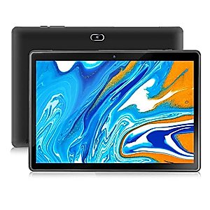 qunyiCO Android 11 Tablet 10 inch Y10 (10.1''), 2GB RAM 32GB Storage, 2MP+8MP Dual Camera, Quad-Core Processor, 1280x800 IPS HD Display Screen, Wi-Fi Bluetooth 5000mAh, GMS Certified Black